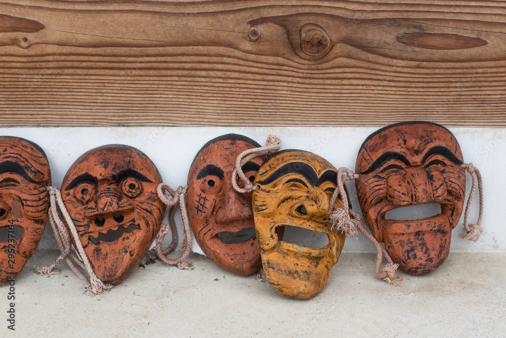 korean traditional mask (Hahoe masks) Stock Photo | Adobe Stock