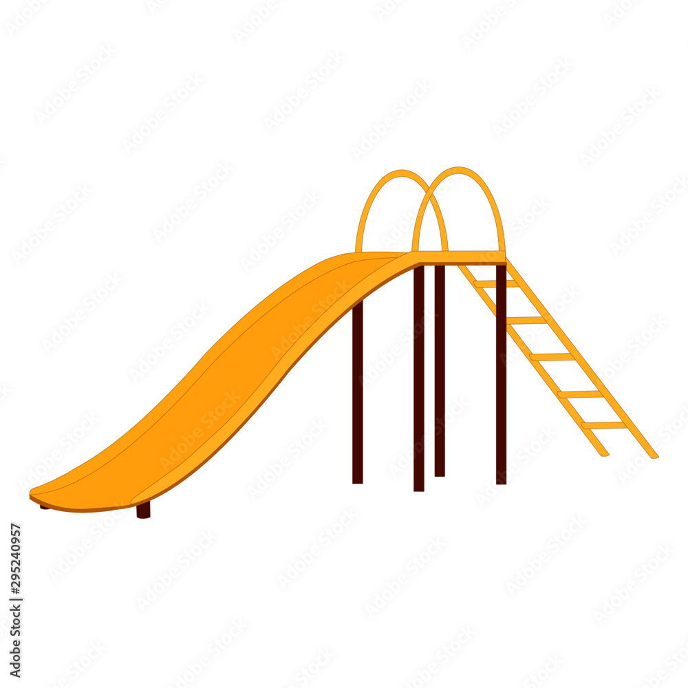 Yellow Slide - Cartoon Vector Image Stock Vector | Adobe Stock