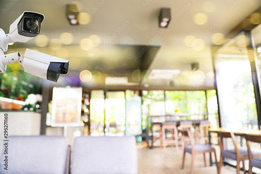Closed-circuit television, Security CCTV camera or surveillance system ...