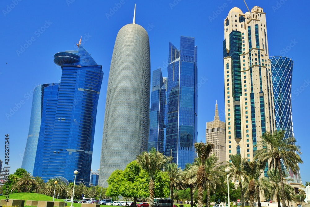 Burj Doha. (Doha Tower), Doha, Qatar Stock Photo | Adobe Stock