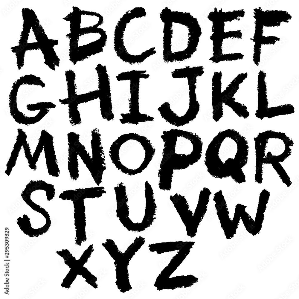 hand drawn doodle font set Stock Vector | Adobe Stock