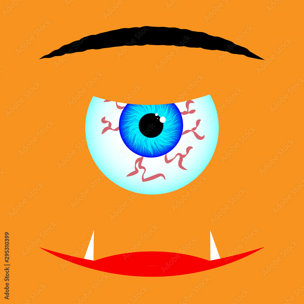 Monster cyclops for halloween, vector art illustration. Stock Vector ...