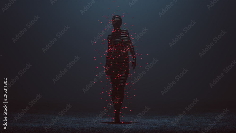 Advanced Shape Shifting Alien Being Formed From Small Black Spheres ...