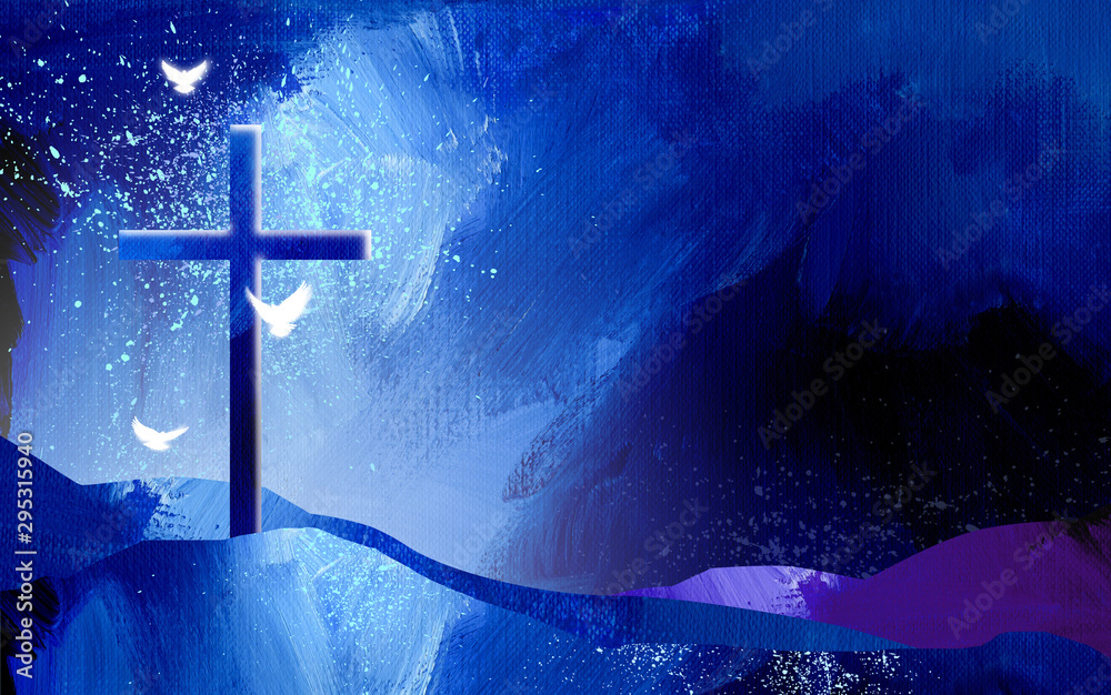 Abstract Worship Cross Backgrounds
