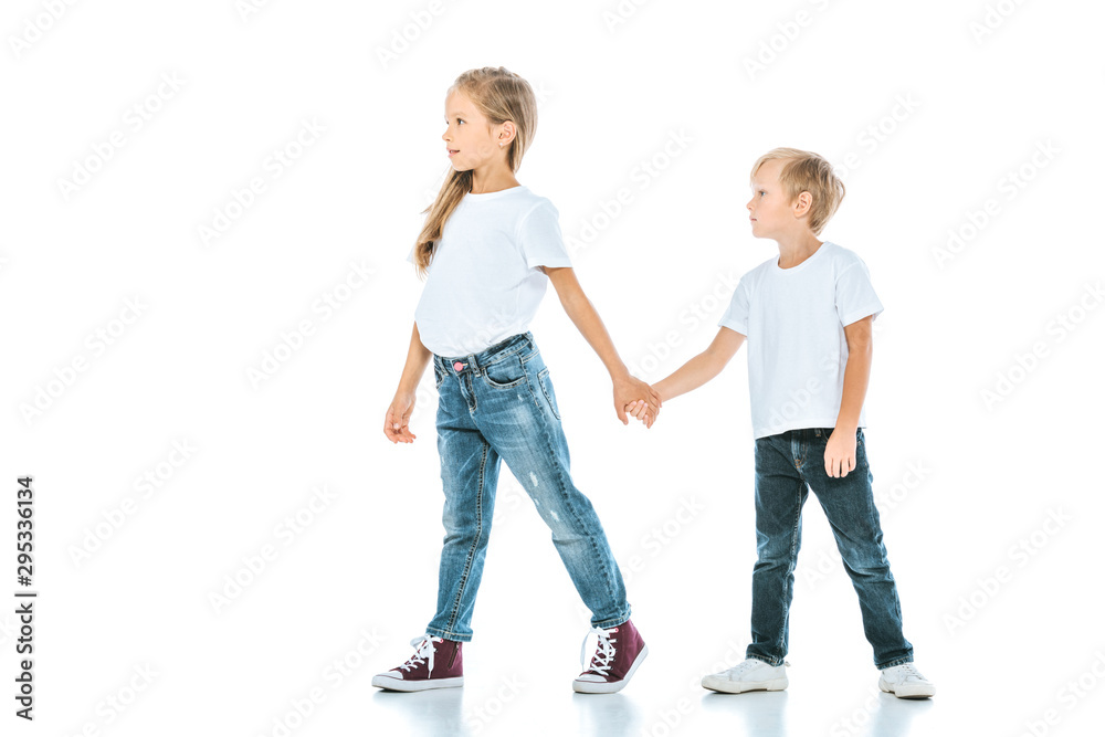 Cute Kids Holding Hands
