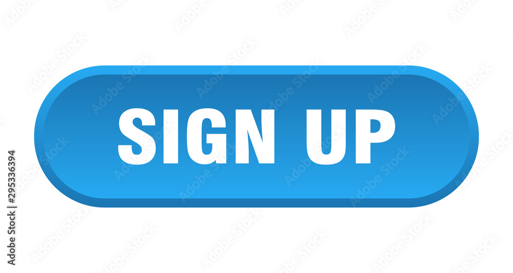 sign up button. sign up rounded blue sign. sign up Stock Vector | Adobe ...