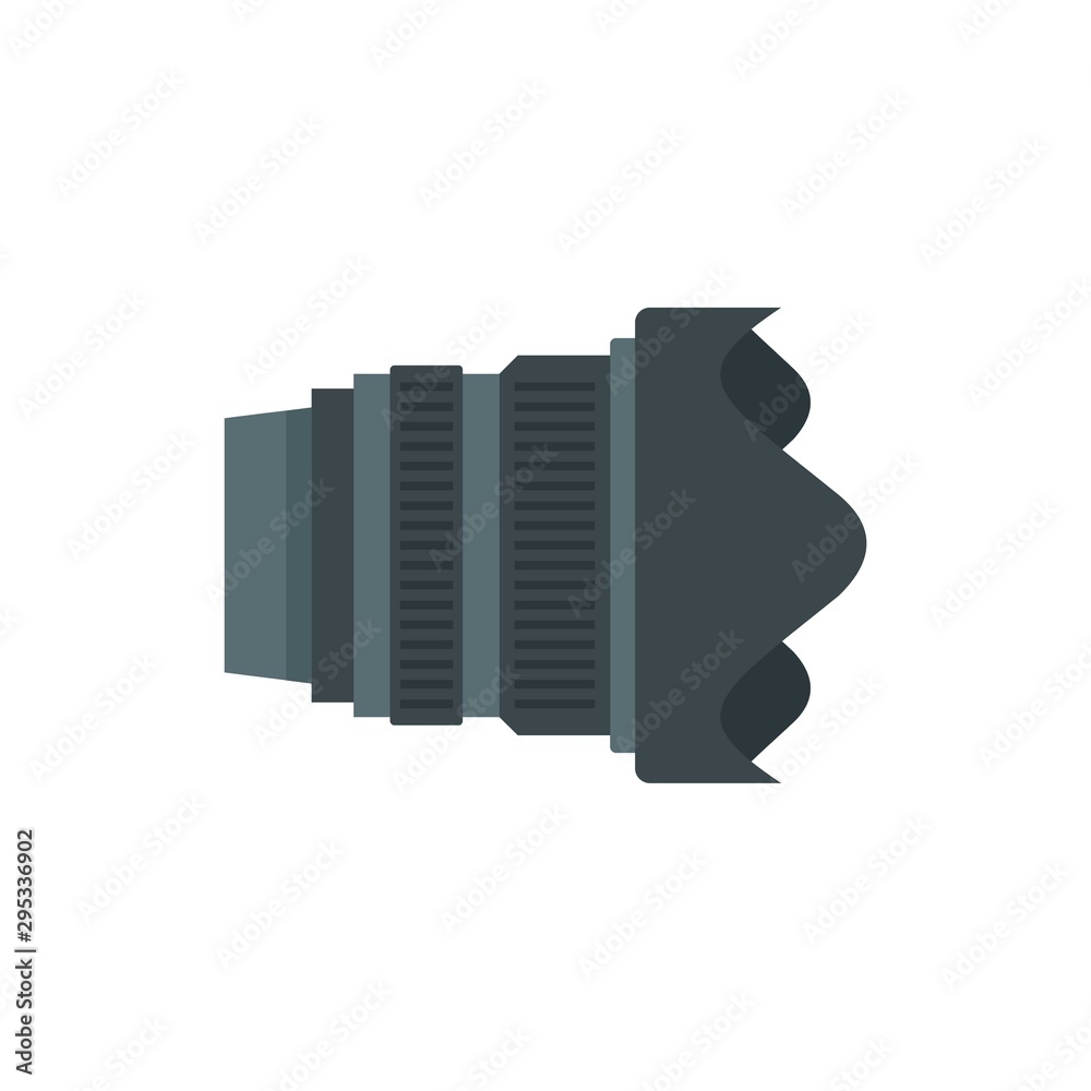Flat Camera Lens Icon