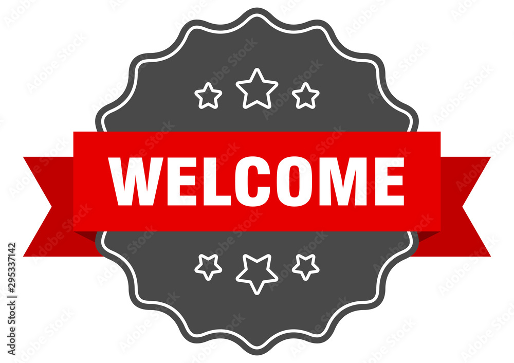 welcome red label. welcome isolated seal. welcome Stock Vector | Adobe ...