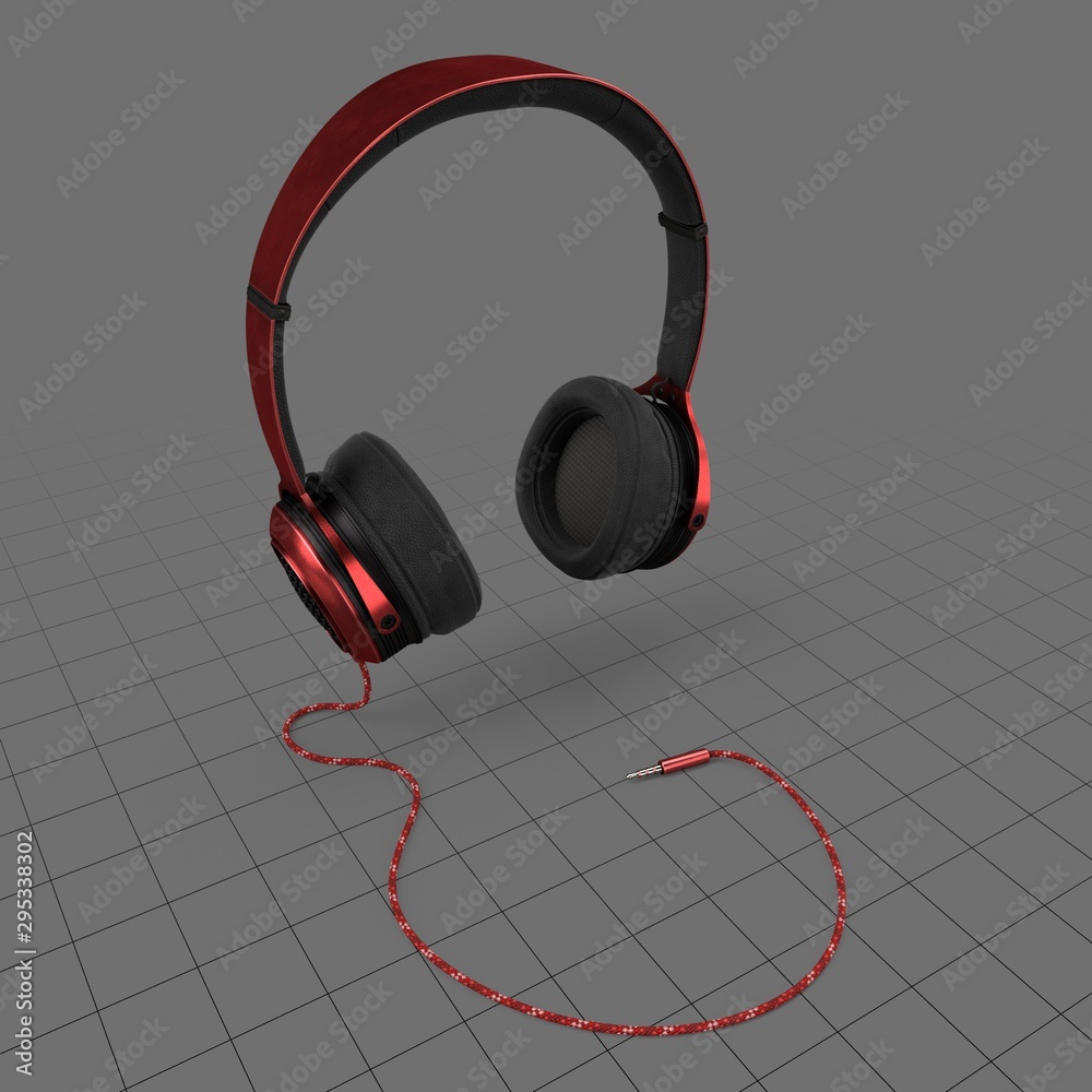 Headphones Stock 3D asset | Adobe Stock