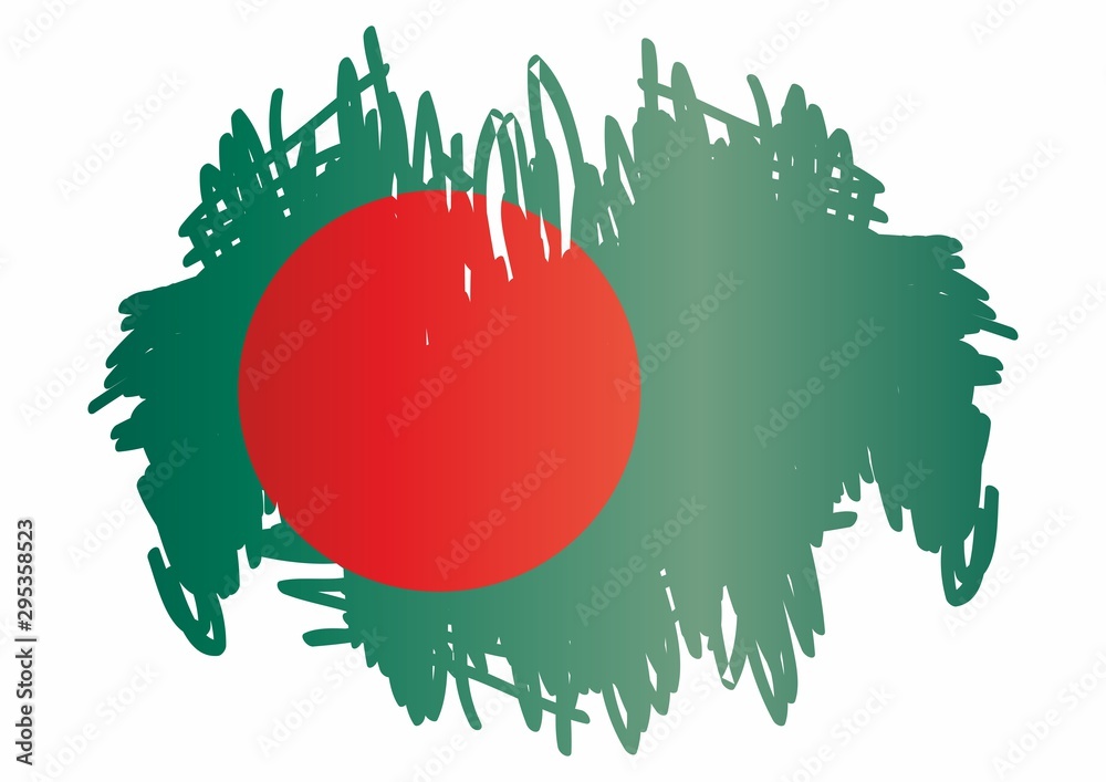 Flag of Bangladesh, People's Republic of Bangladesh. Template for award ...
