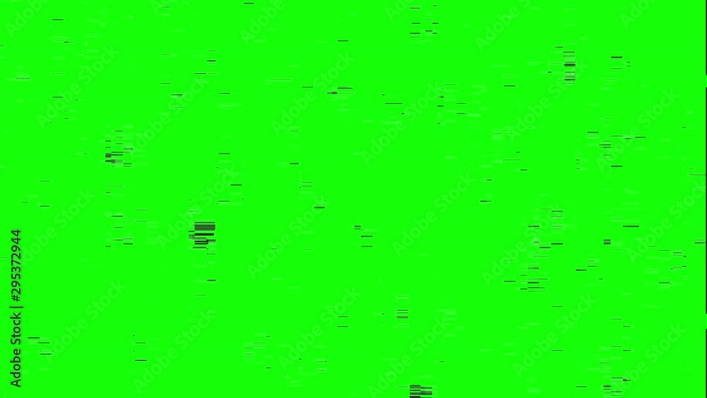 glitch effect on green screen, TV interference and broadcast failure ...