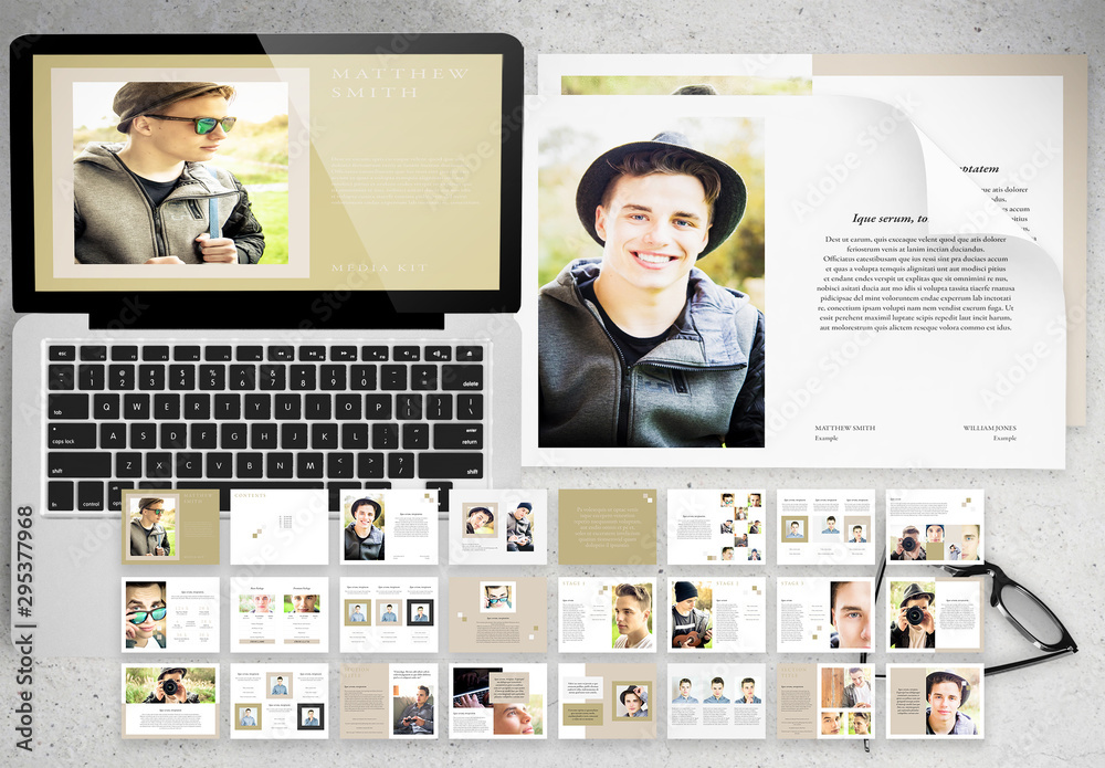 Media Press Kit Layout Stock Template | Adobe Stock