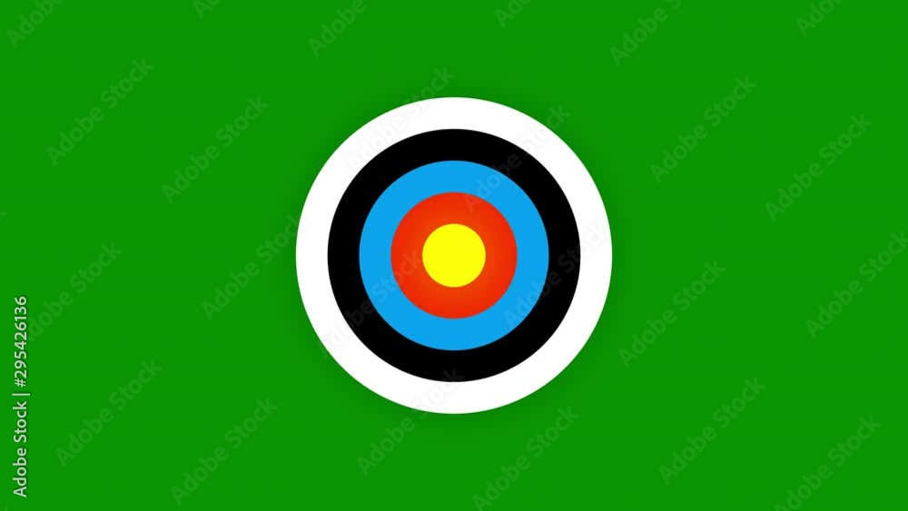 Vidéo Stock Targeting, aiming, goal setting concept. Defocused round ...