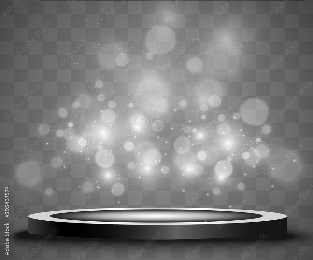 Winner background with signs of first, second and third place on a ...