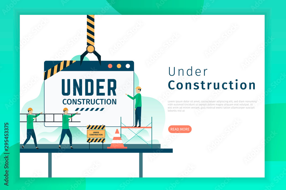 Under construction landing page for site. Under construction can be ...