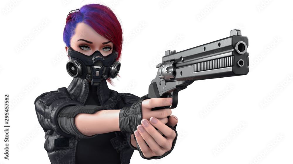 Gas Mask Gun Wallpaper