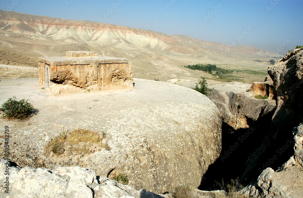 Takht-e Rostam (Takht-e Rustam) is a stupa monastery in northern ...