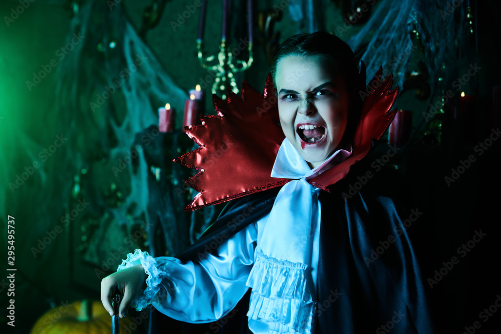 vampire child boy Stock Photo | Adobe Stock