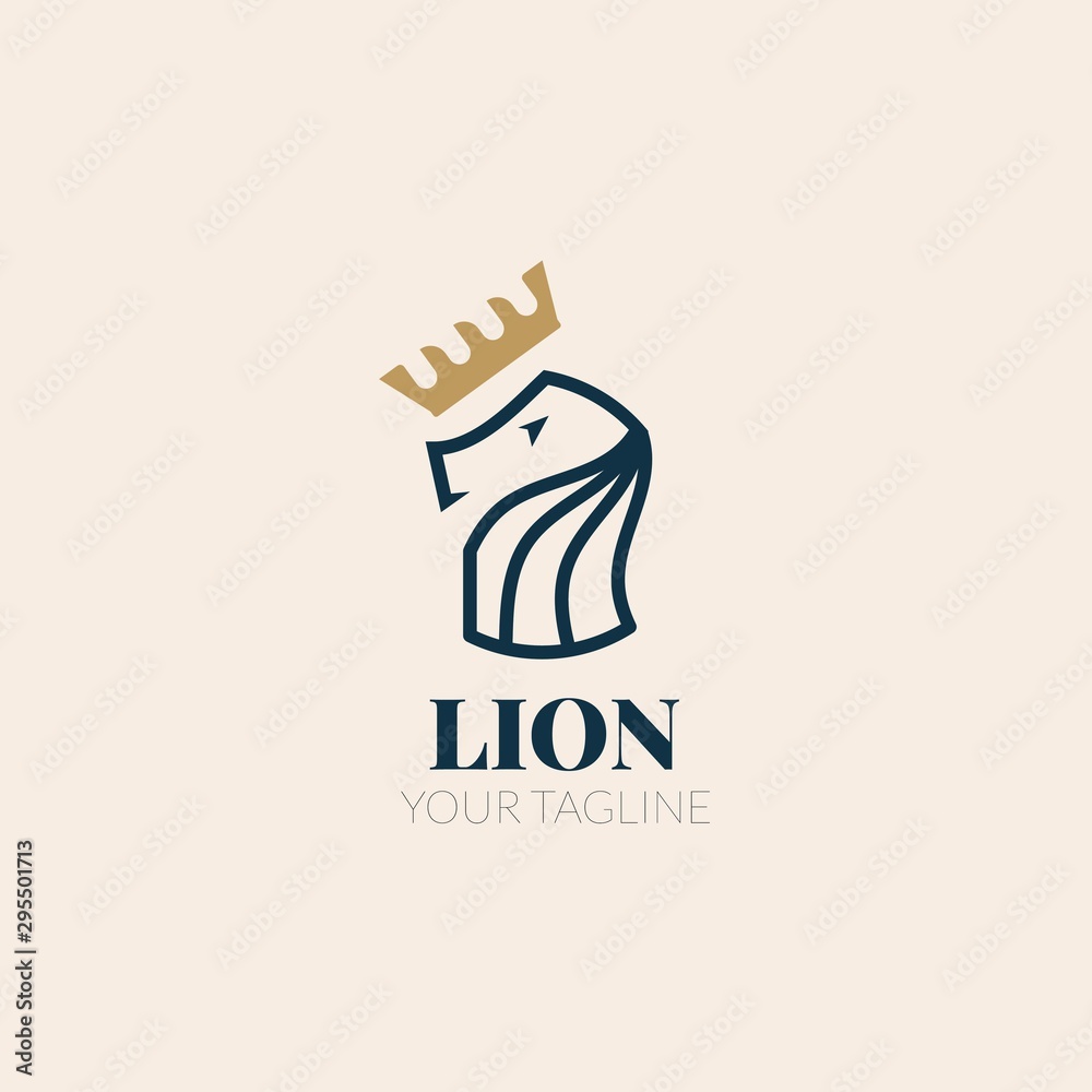 Lion Head Logo. Lion logo vector illustration, emblem design. lion head ...