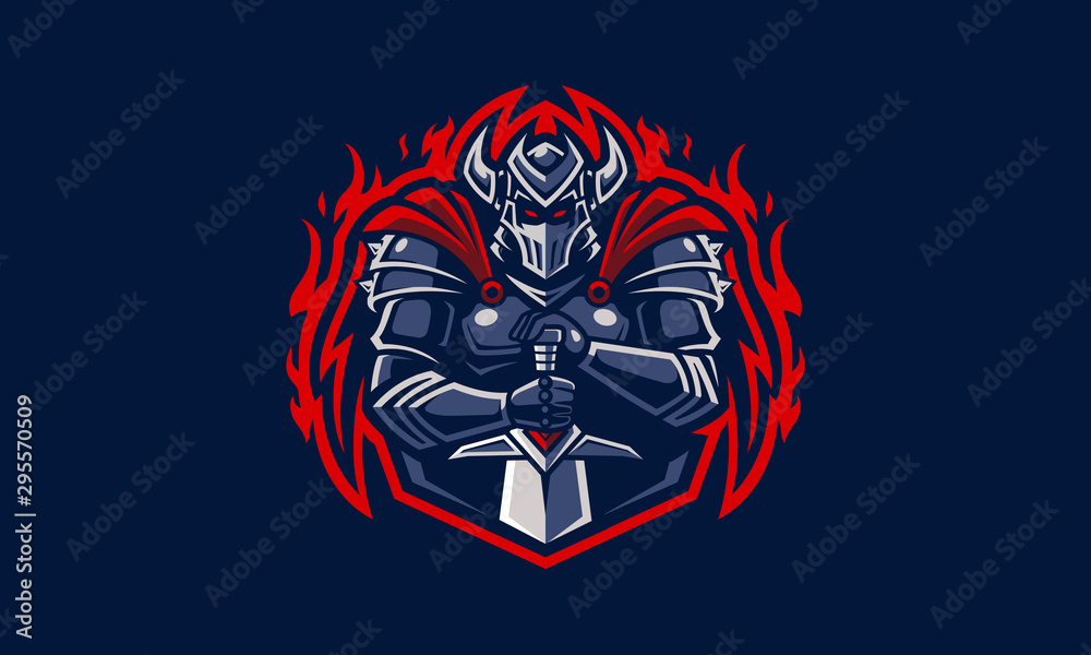 Dark Knight Logo Stock Vector | Adobe Stock