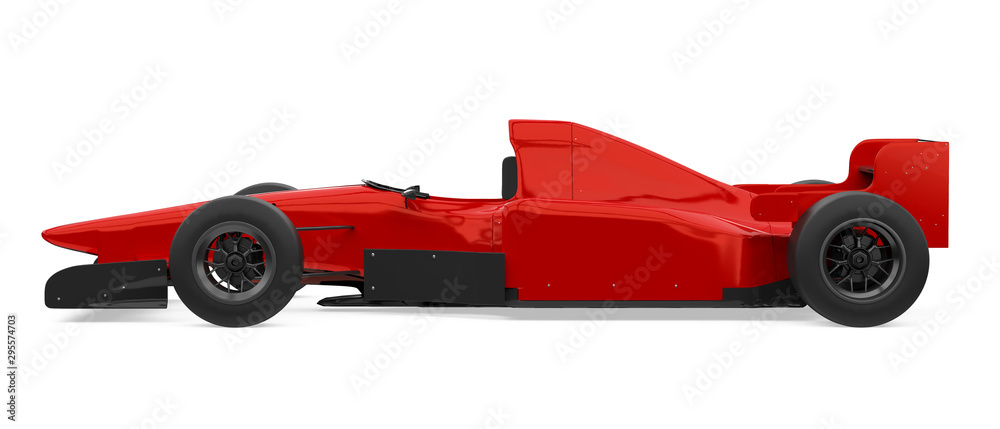 Red Formula One Race Car Isolated Stock Illustration | Adobe Stock