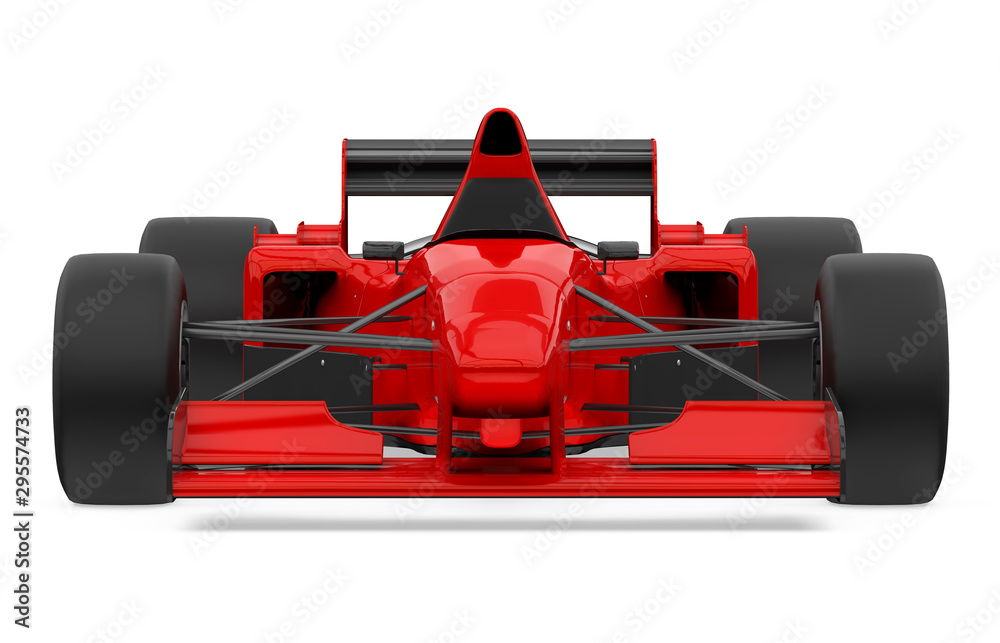 Red Formula One Race Car Isolated Stock Illustration | Adobe Stock