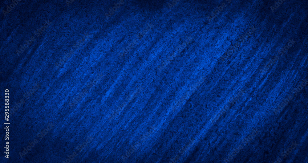 Saturated dark blue watercolor with unique uneven paint stains ...