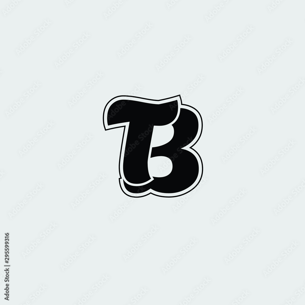 TB initials letters logo icon vector free Stock Vector | Adobe Stock
