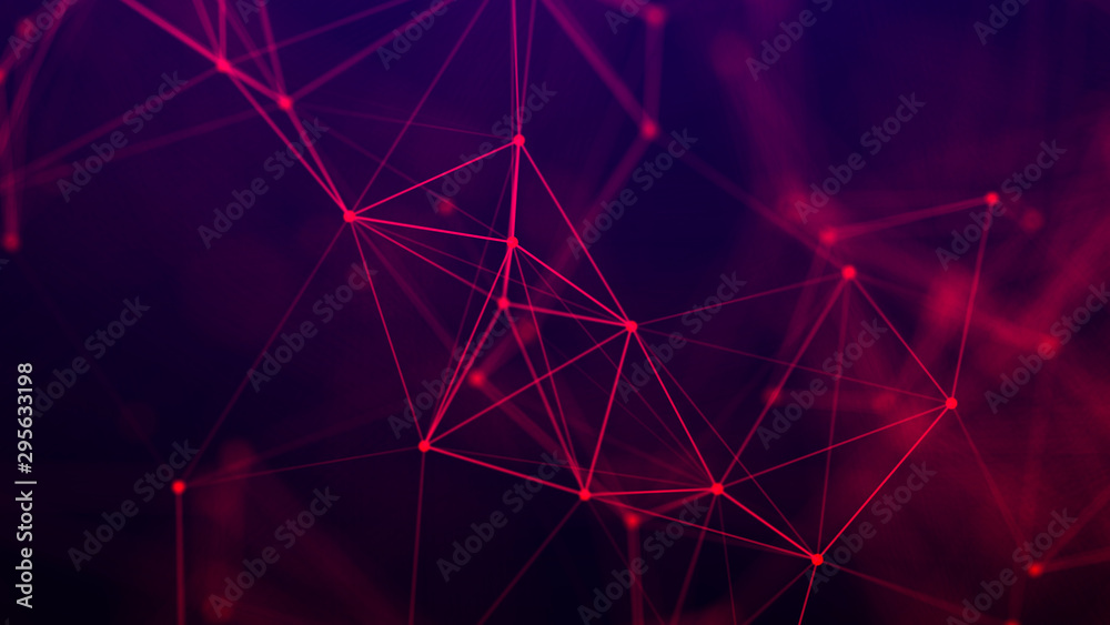 Abstract digital connection dots. Technology background. Network ...