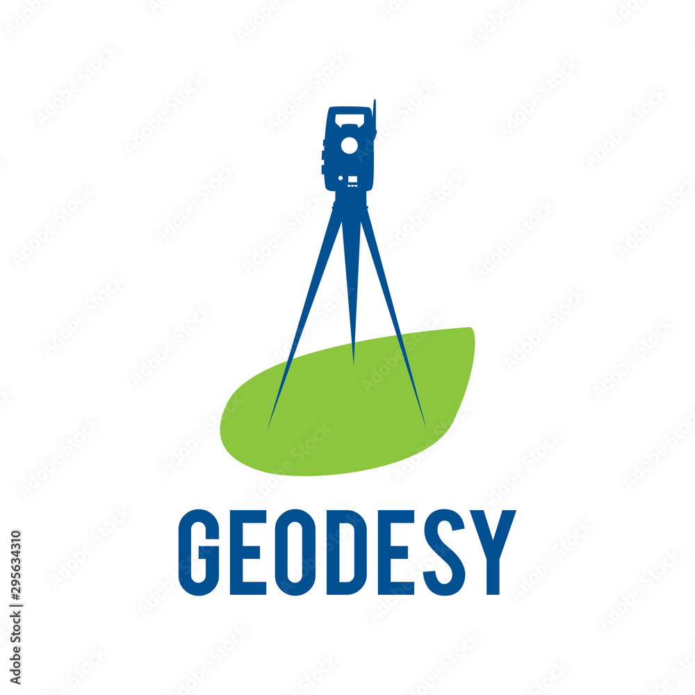 Vector logo of geodesy, design and topography Stock Vector | Adobe Stock