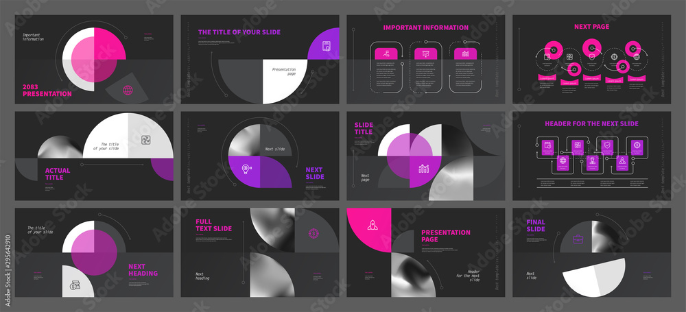 Presentation template design Stock Vector | Adobe Stock