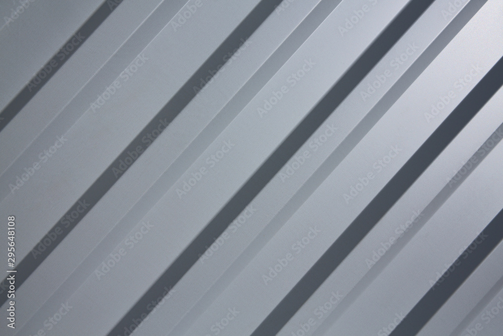 there is a galvanized ribbed painted gray metal profile for fences ...