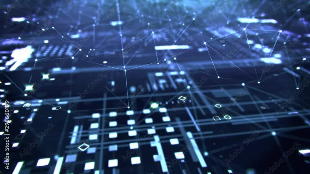 Connecting technology on the internet, nodes and layer transforming ...