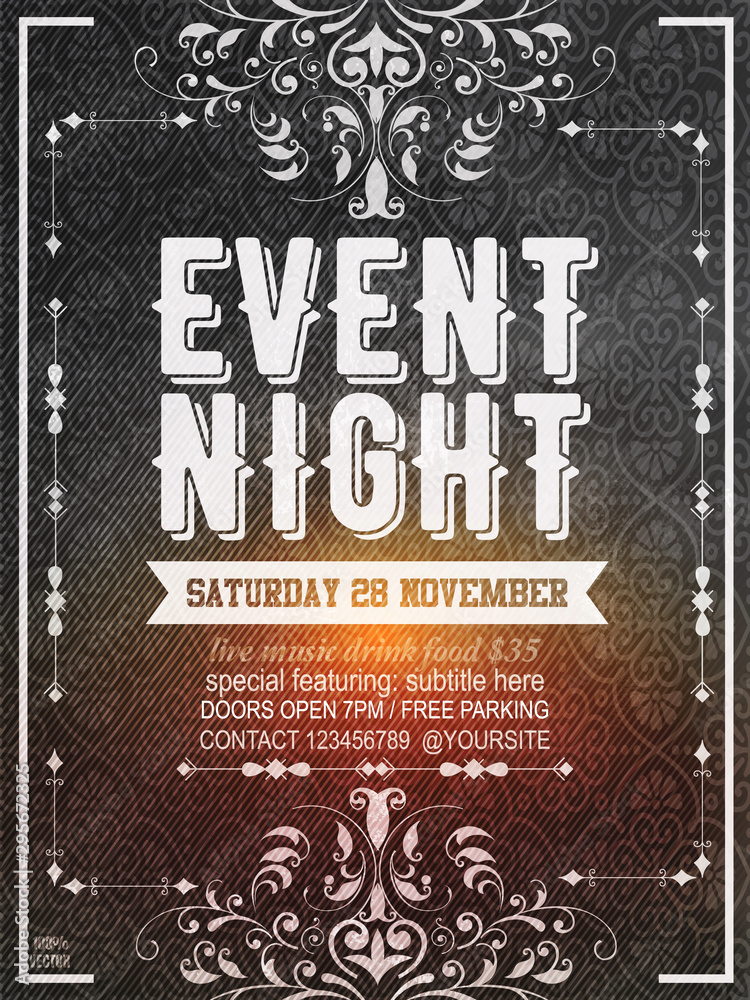 Free Chalkboard Poster Template