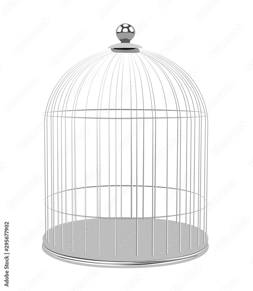 realistic vector illustration isolated cage bird Stock Illustration ...
