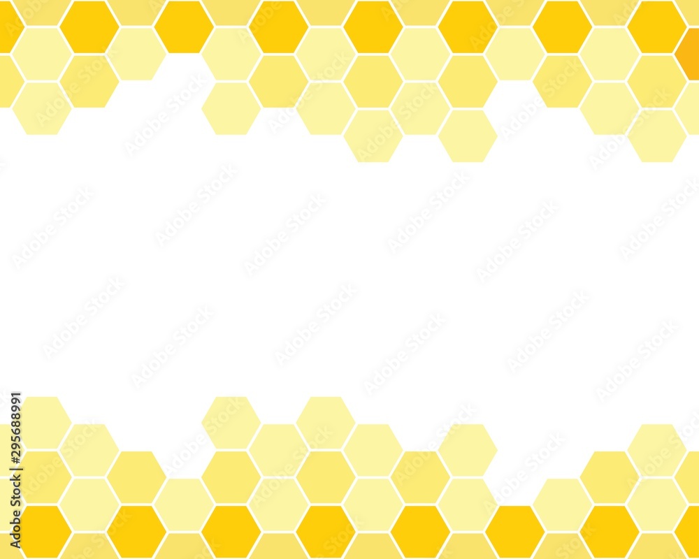 yellow honeycomb background. honeycomb pattern. Hexagon abstract ...