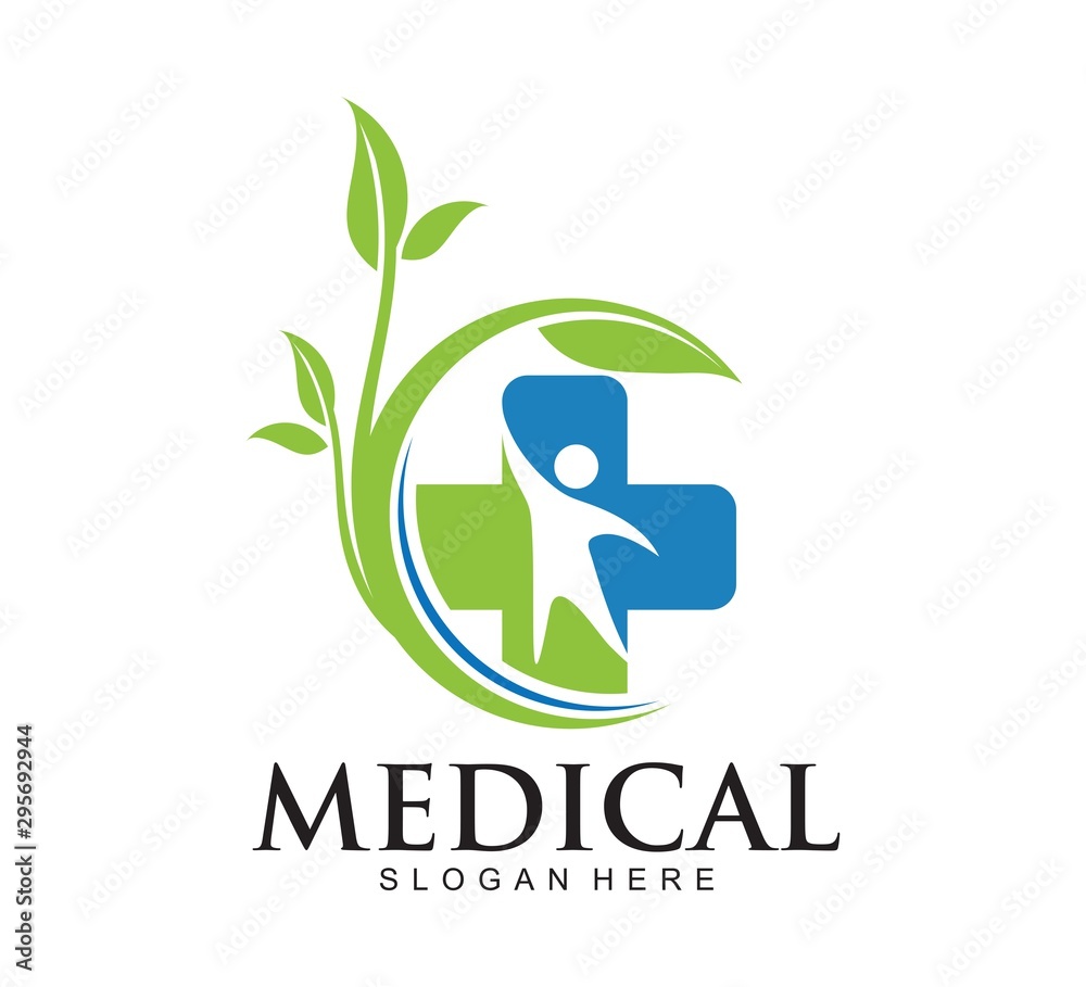 Medical pharmacy logo design template. vector logo. Medical icons Stock ...