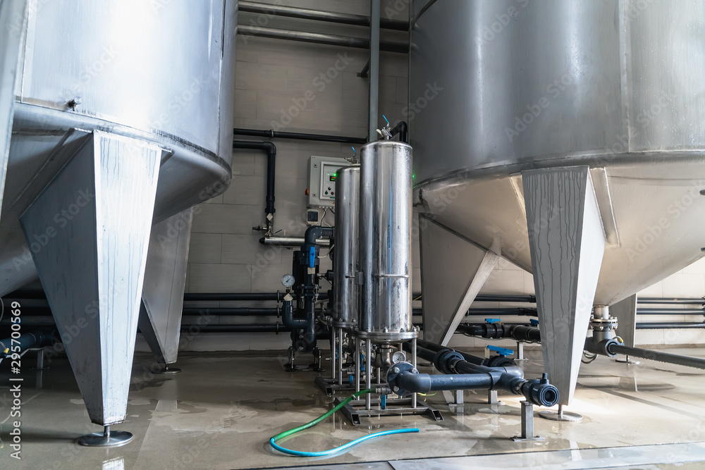 System of automatic treatment and multi-level filtration of drinking ...