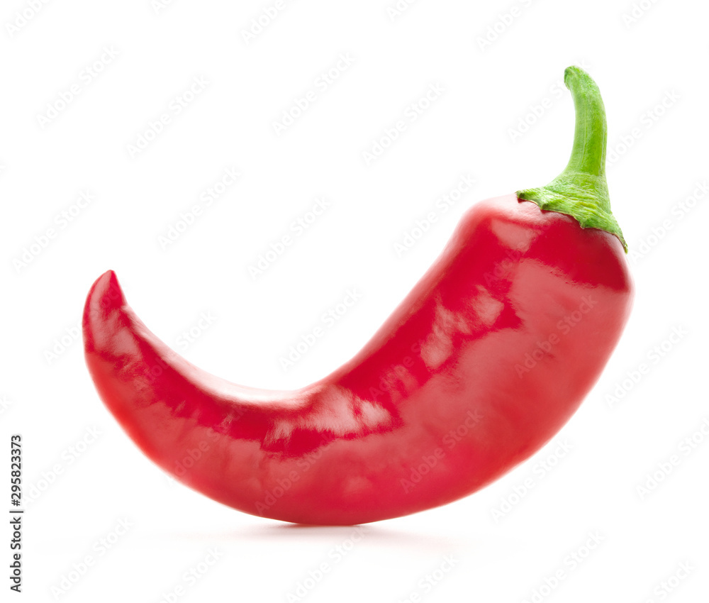 red hot pepper isolated on white background Stock Photo | Adobe Stock