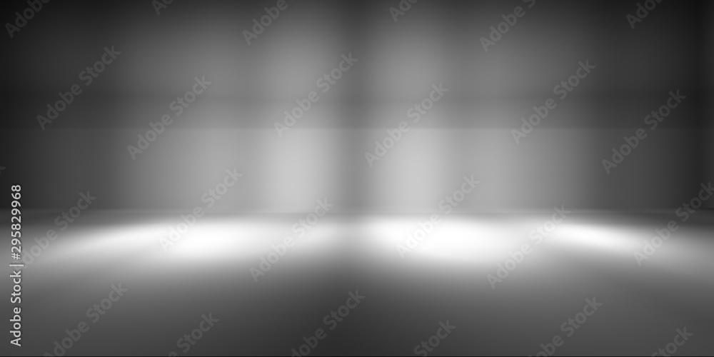 perspective floor backdrop black room studio with gray gradient ...