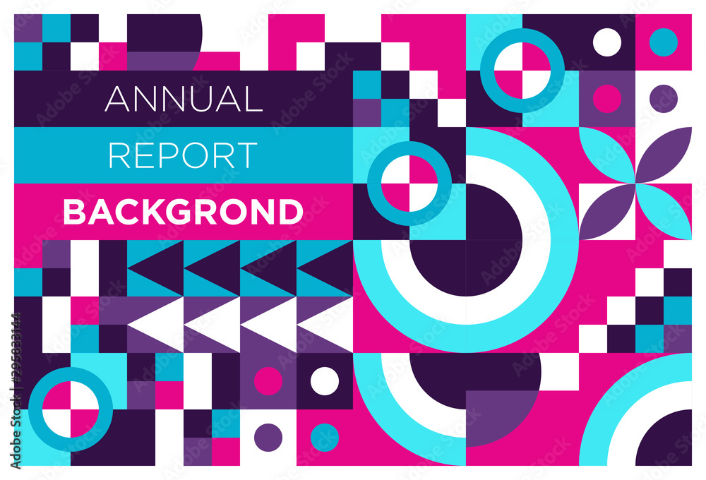 Abstract poster design. Geometric pattern background. Corporate annual ...