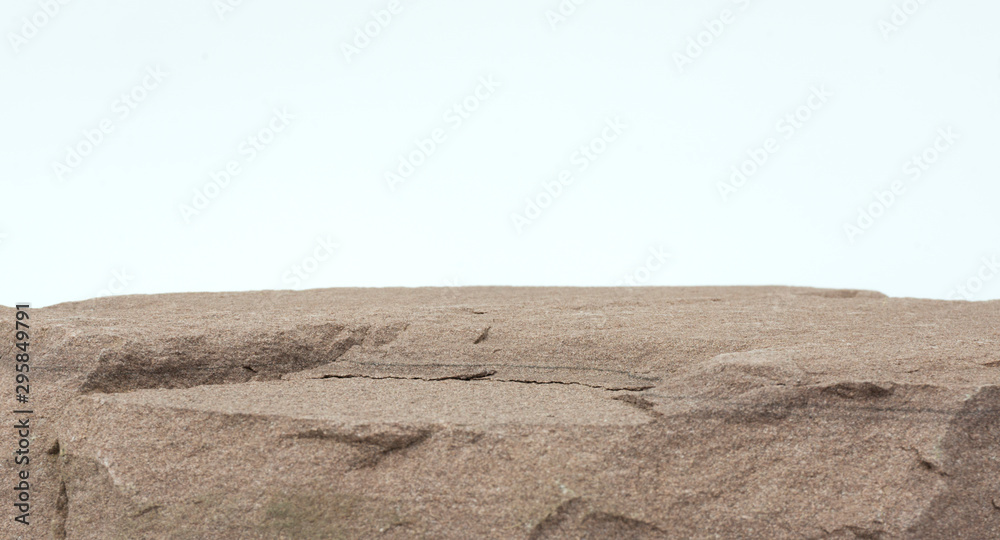 Blurred front Stone on white background, Blank for mockup design ...