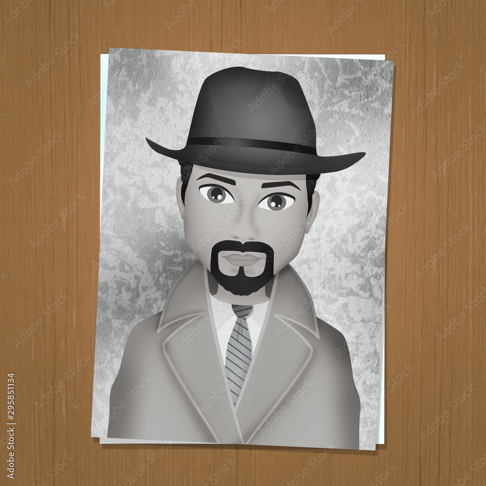 identikit drawing of man Stock Illustration | Adobe Stock