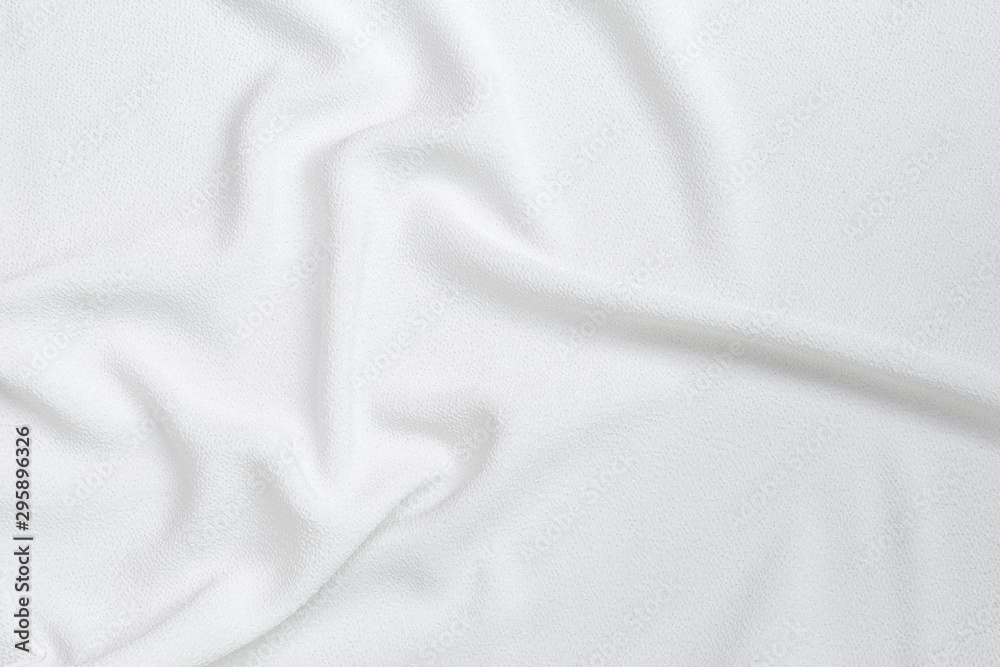 Abstract white fabric pattern background, blank white waving fabric ...