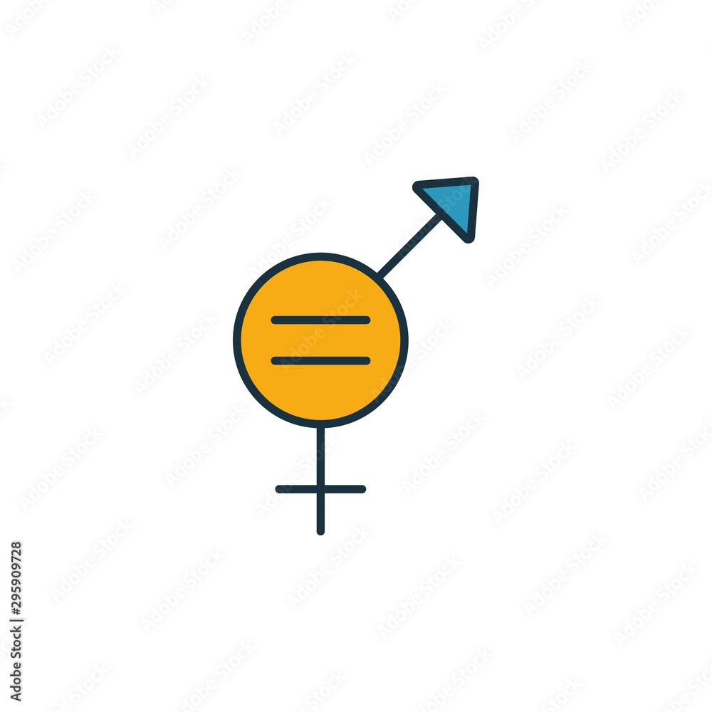 Gender Equality icon set. Four elements in diferent styles from ...