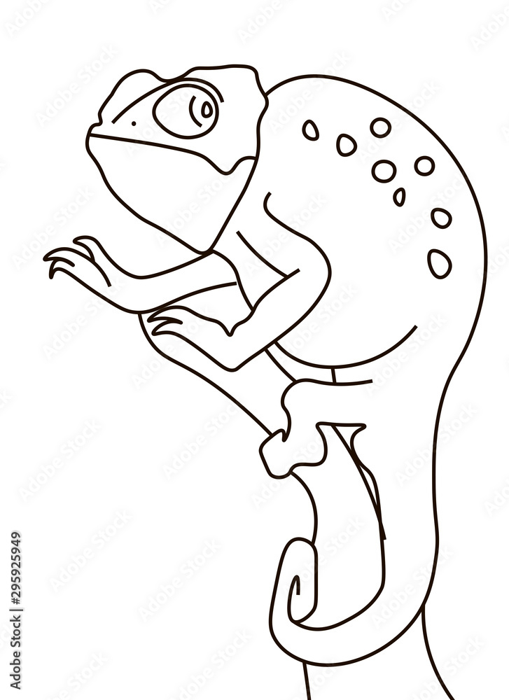 animals coloring page for kids Stock Illustration | Adobe Stock