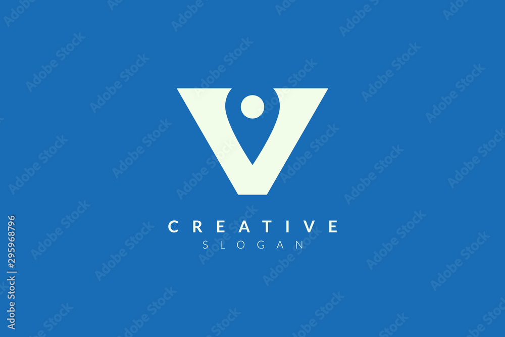 Vector illustration design of symbol position position. Minimalist and ...