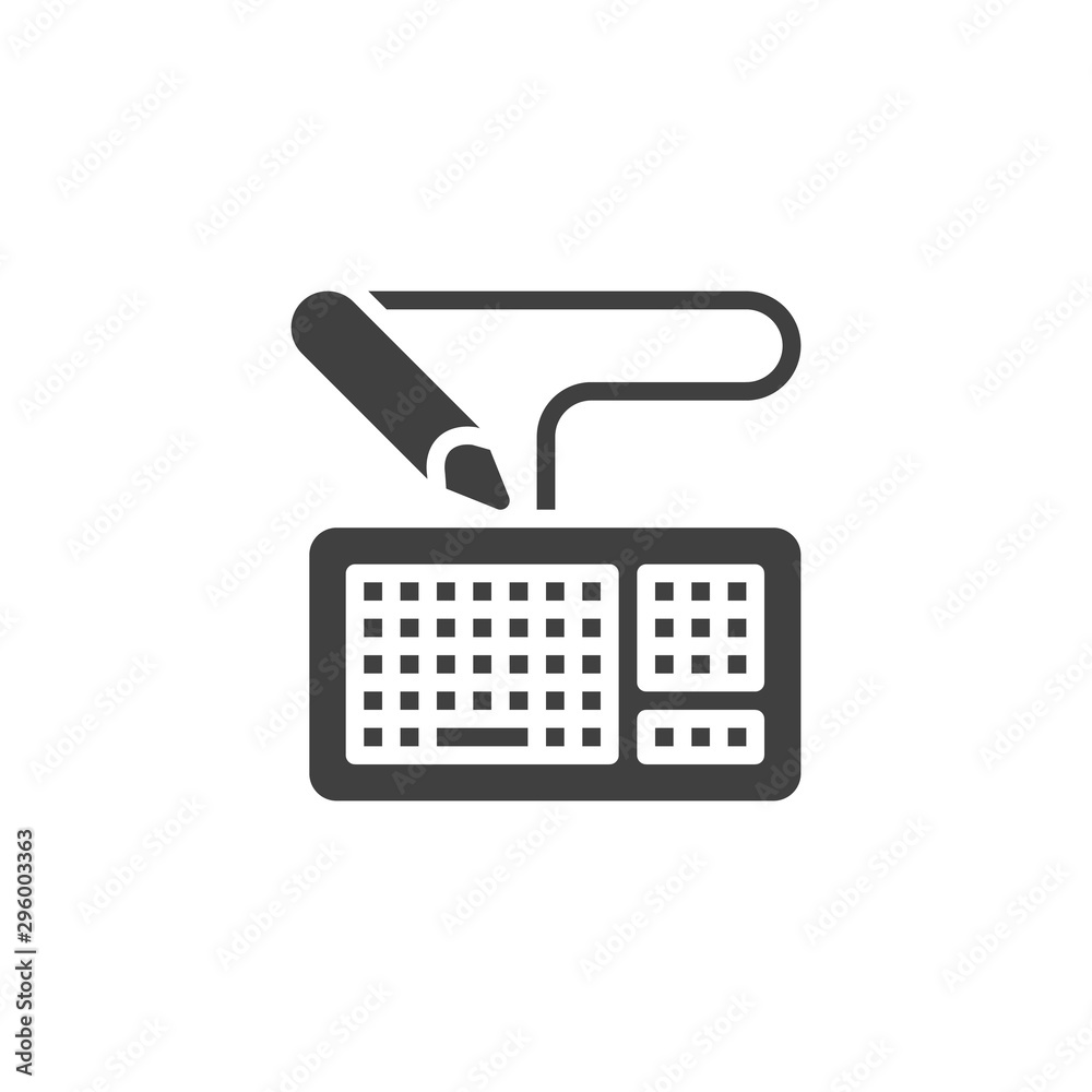 Flat Symbol On Keyboard Computer