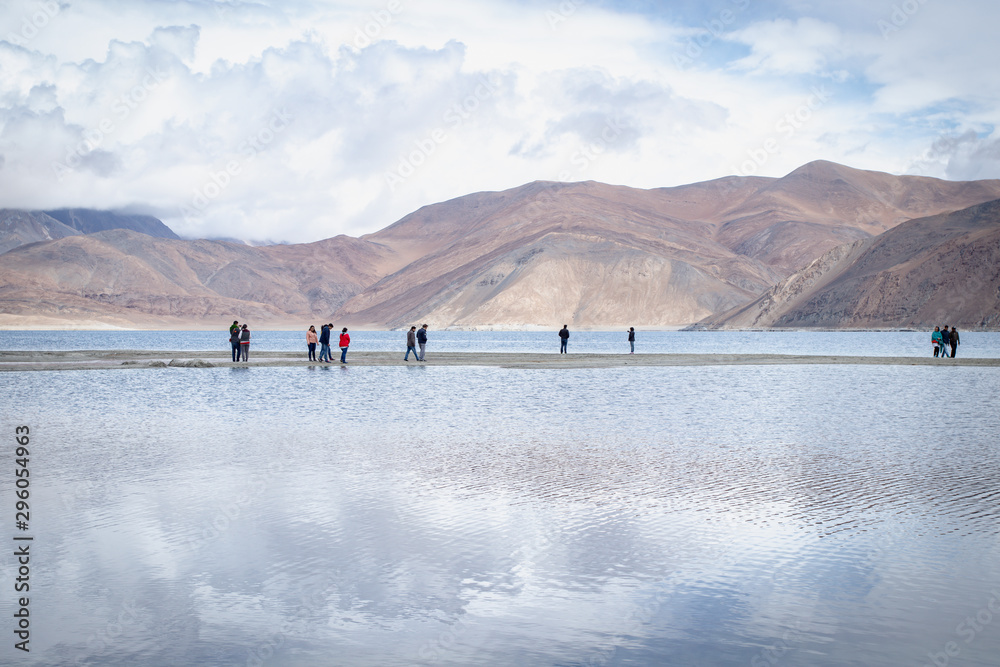LEH LADAKH, INDIA - JUN19, 2018: Tourist travel to see the high ...