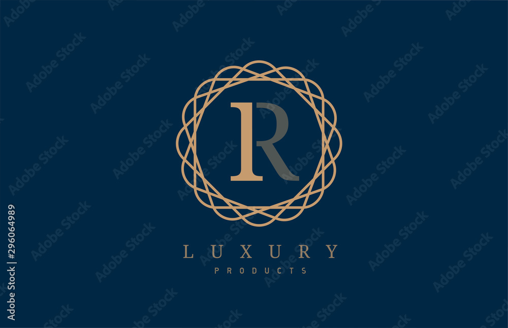 luxury letter R logo alphabet for company logo icon design Stock Vector ...